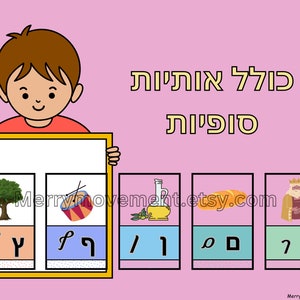 Hebrew Alphabet Poster| Jewish Letters Classroom According to the Aleph ...