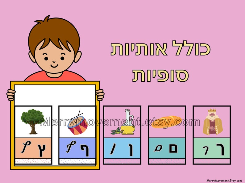 Hebrew Alphabet Poster| Jewish Letters Classroom According to the Aleph ...