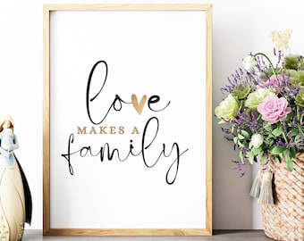 Love Makes a Family - Etsy