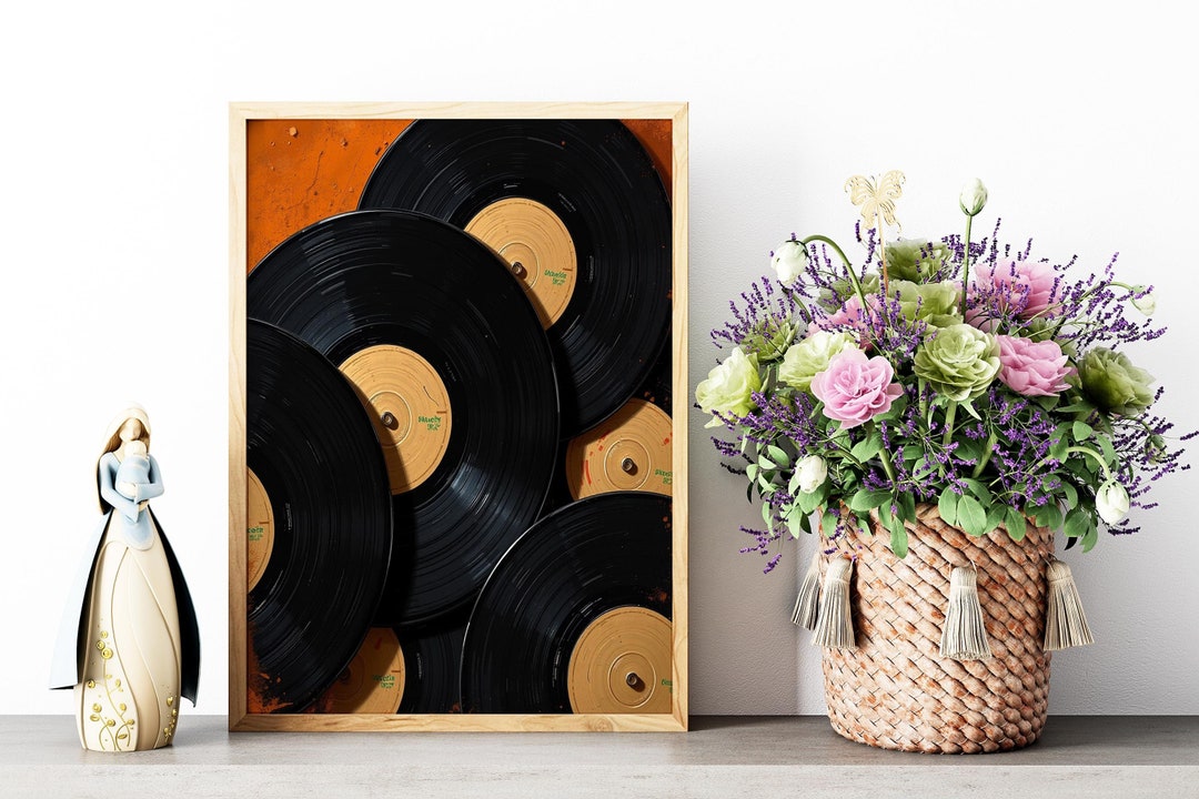 Vintage Record Art, Trendy Art Prints, Vinyl Wall Art, Music Poster ...