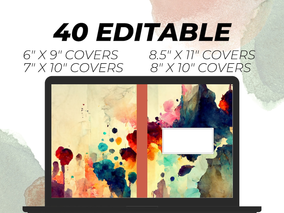 KDP Book Covers Editable KDP Paperback Cover Template Canva - Etsy