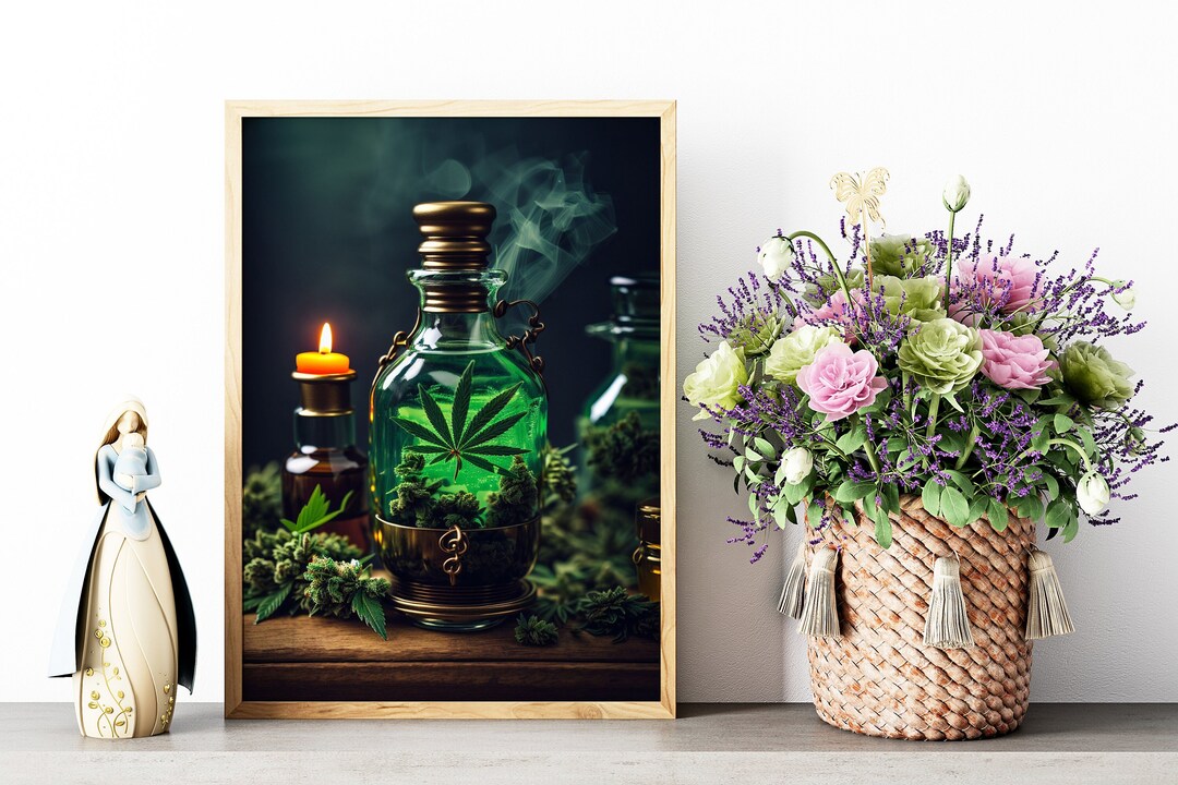 Potion Wall Decor Marijuanna Aesthetic Wall Decor Aesthetic - Etsy