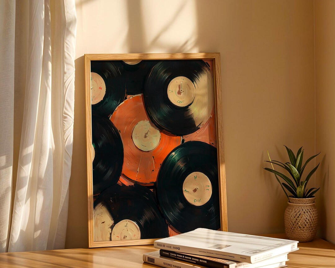 Vintage Record Eclectic, Trendy Art Prints, Retro Wall Art, Eccentric ...