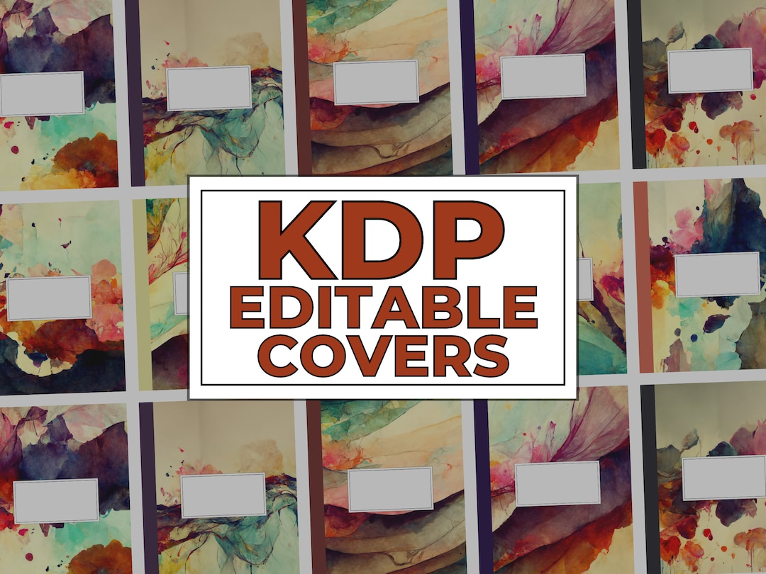KDP Book Covers Editable KDP Paperback Cover Template Canva - Etsy
