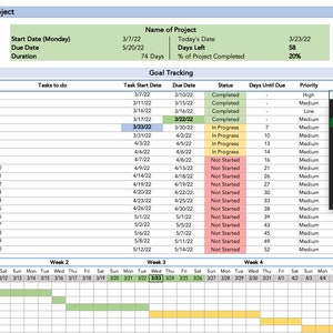Excel Project Management Template, Template Tracking, Excel Project ...