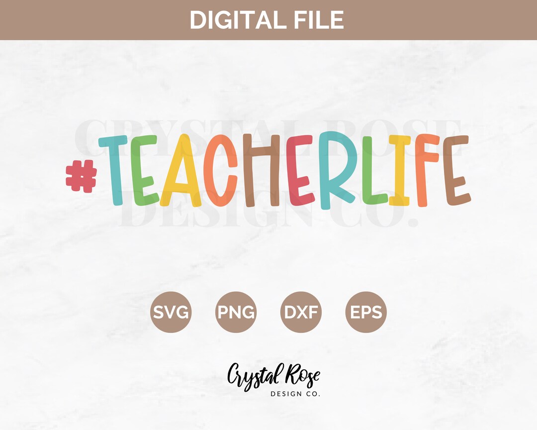 Teacher Life SVG Teacher SVG Classroom SVG Back to School - Etsy