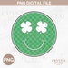 Lucky Smiley Face Png, Lucky Clover Shamrock Smiley Sublimation, St ...