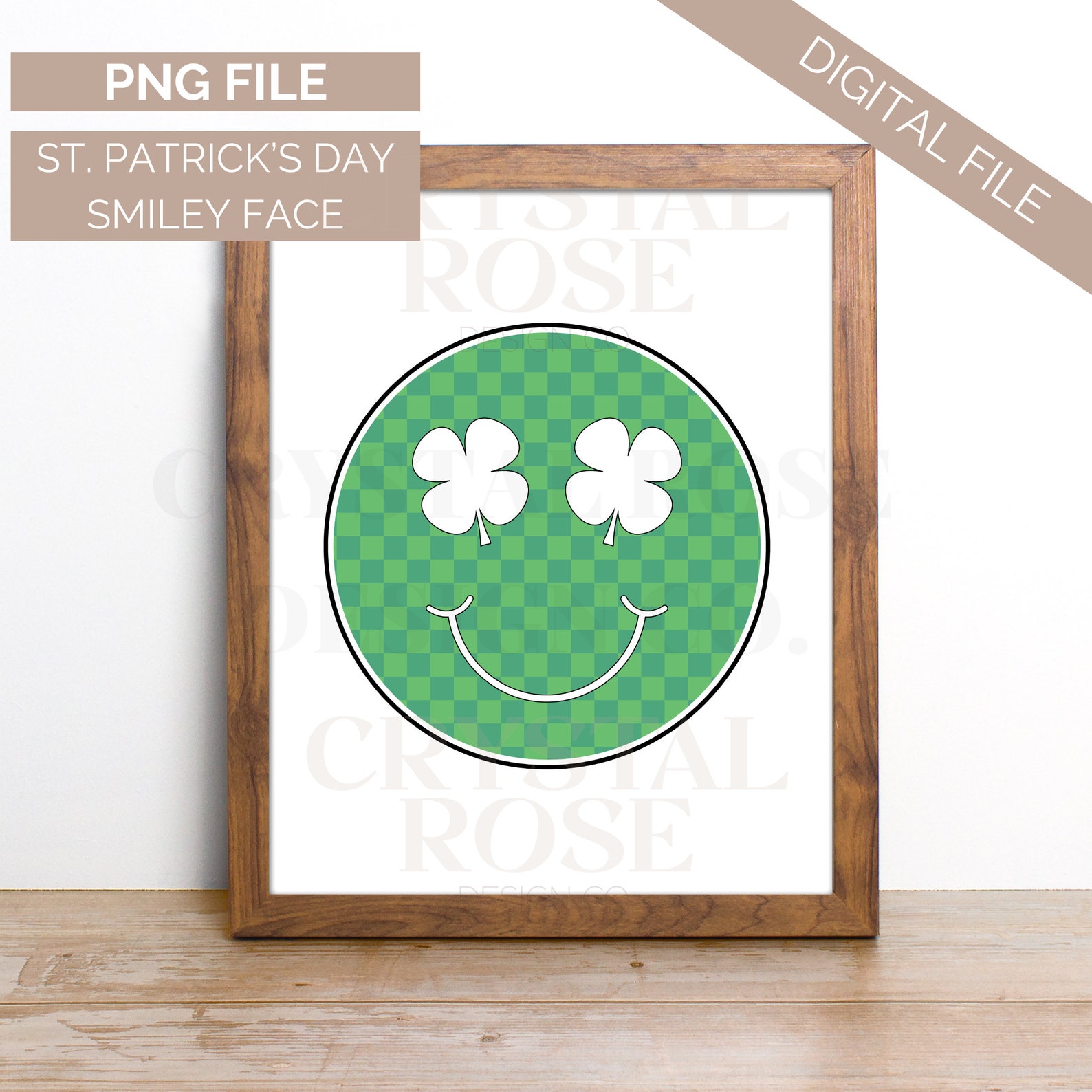 Lucky Smiley Face Png, Lucky Clover Shamrock Smiley Sublimation, St ...