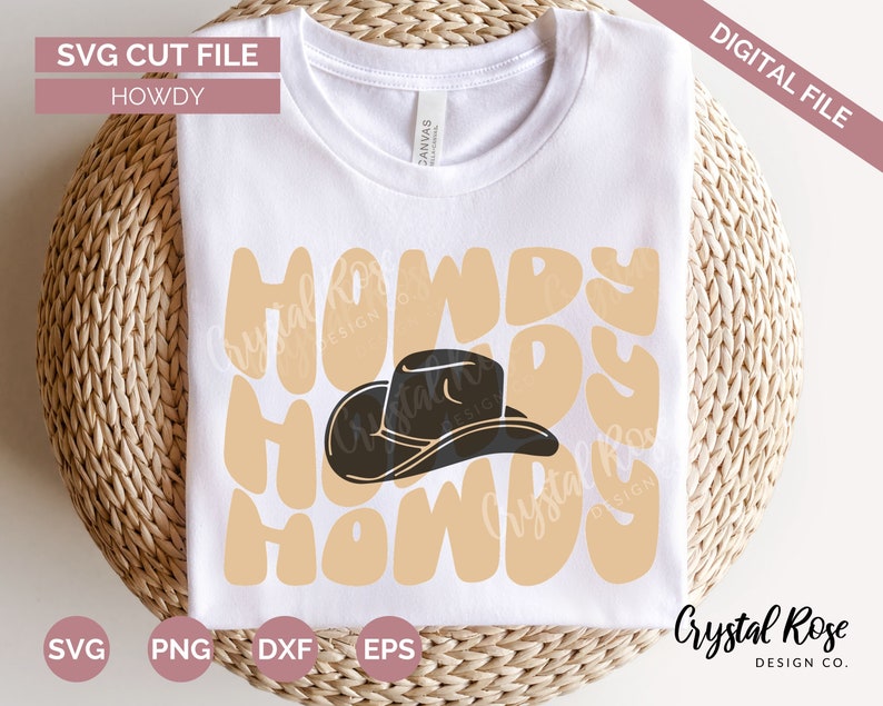 Howdy SVG Cowboy SVG Digital Download Cricut Silhouette - Etsy