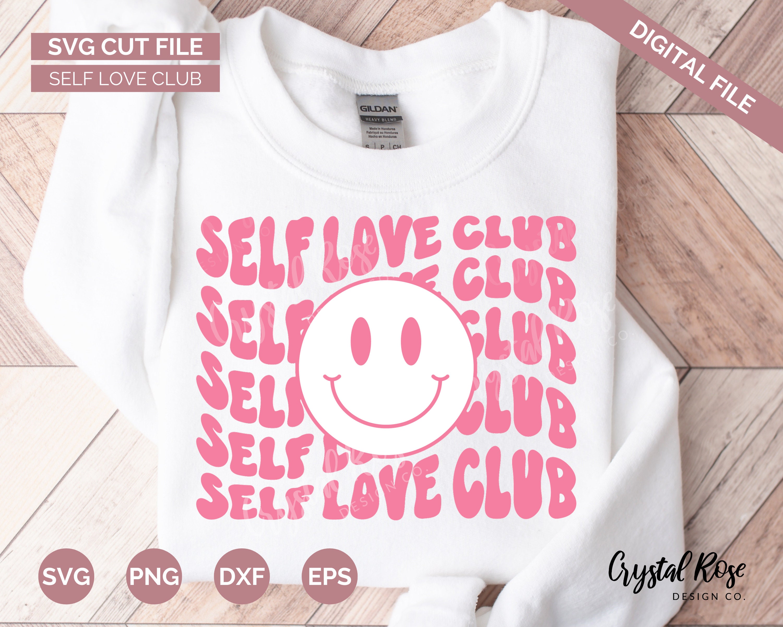 Self Love Club SVG, Inspirational SVG, Digital Download, Cricut ...