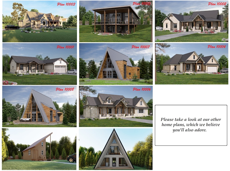 Modern A-frame Cabin DIY Build Architectural Plans Blueprint, 209 Pages ...