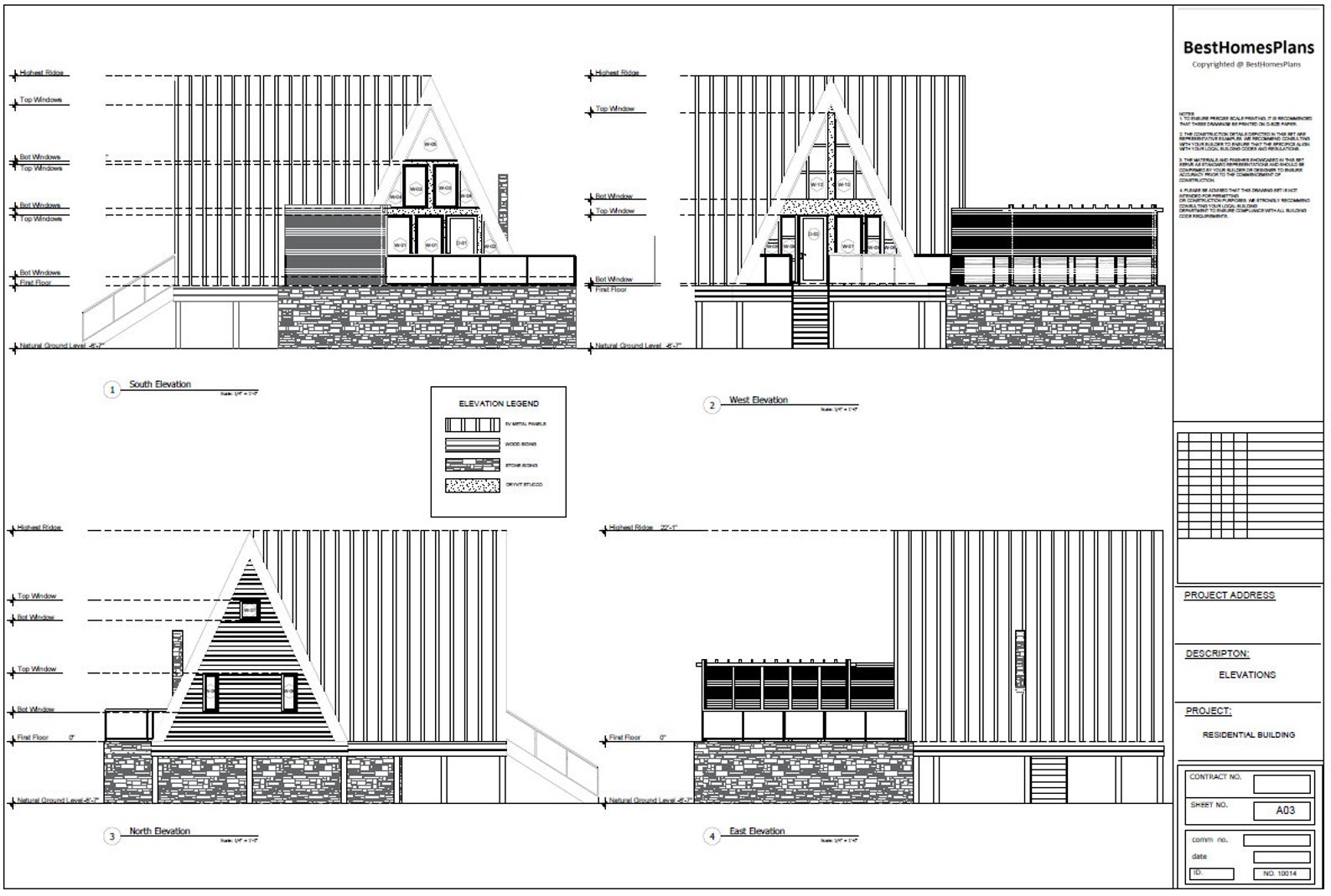A-frame Cabin 2 Bedrooms, 1 Bathroom Architecture Build Plans, 921SF ...