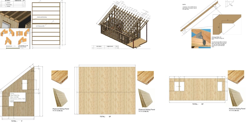 DIY Cabin Loft Build Plans 13'x31' Tiny House, 372SF Living Area Home ...