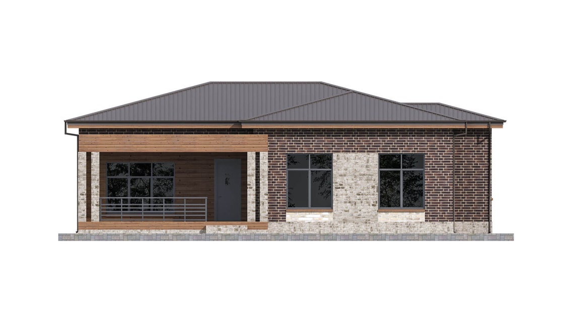 Charming Single-story House Plan 3-bedrooms, 2-bathrooms Architecture ...