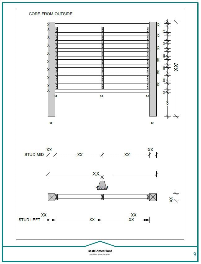 Wooden Outdoor Fence – DIY Blueprints, Step-by-step Woodworking Guide ...