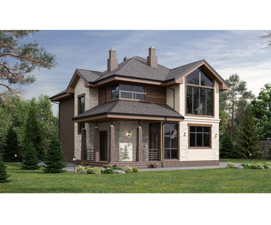 Luxury 3-bedrooms, 3-bathrooms, 2290SF Living Area, Modern House ...