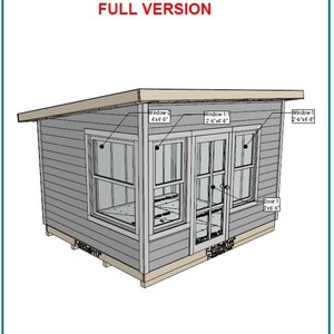 12x10 Backyard Office Plans and Build Guide | DIY Woodworking ...