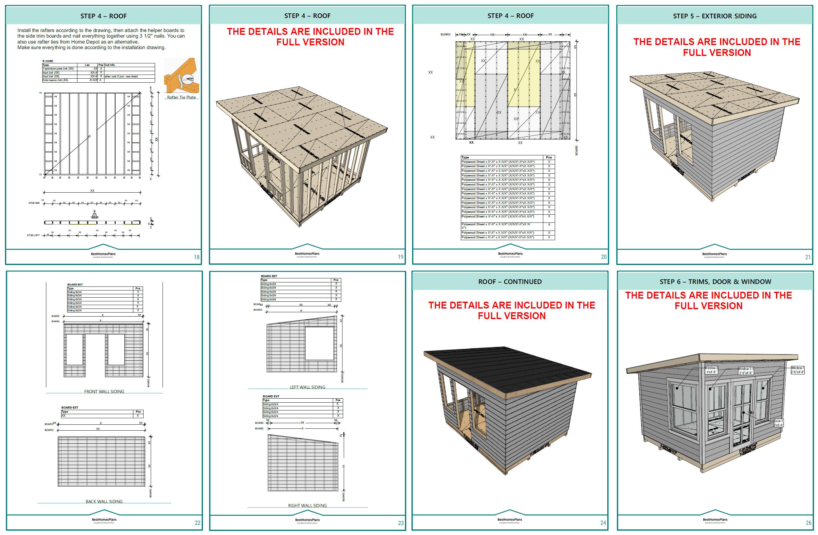 12x10 Backyard Office Plans and Build Guide | DIY Woodworking ...