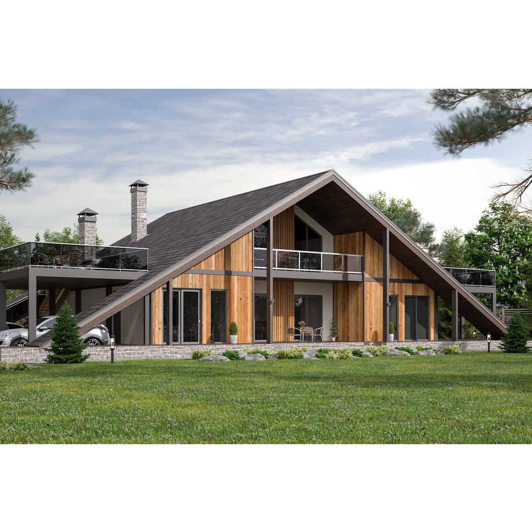 A-frame Home 4 Bed, 4 Bath, 2-story, 2271SF Living Space, Patio, 2530SF ...