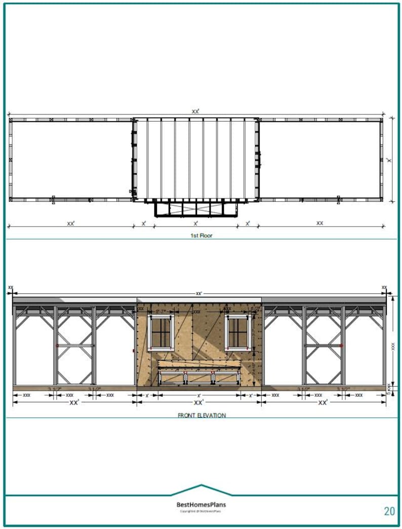 Large Chicken Coop Plans, Hen House With Run, 24-32 Chickens (DIY PDF ...