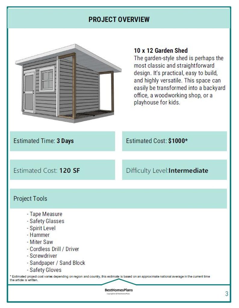 10’x12’ Garden Shed Plans and Build Guide | DIY Woodworking ...