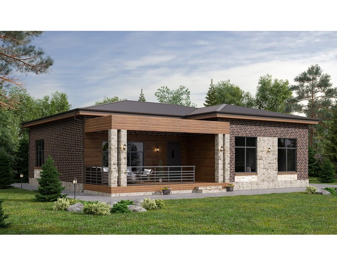 Tiny 6x8 Meters House FLOORPLAN 1 Bedroom House Plan Modern Small House ...