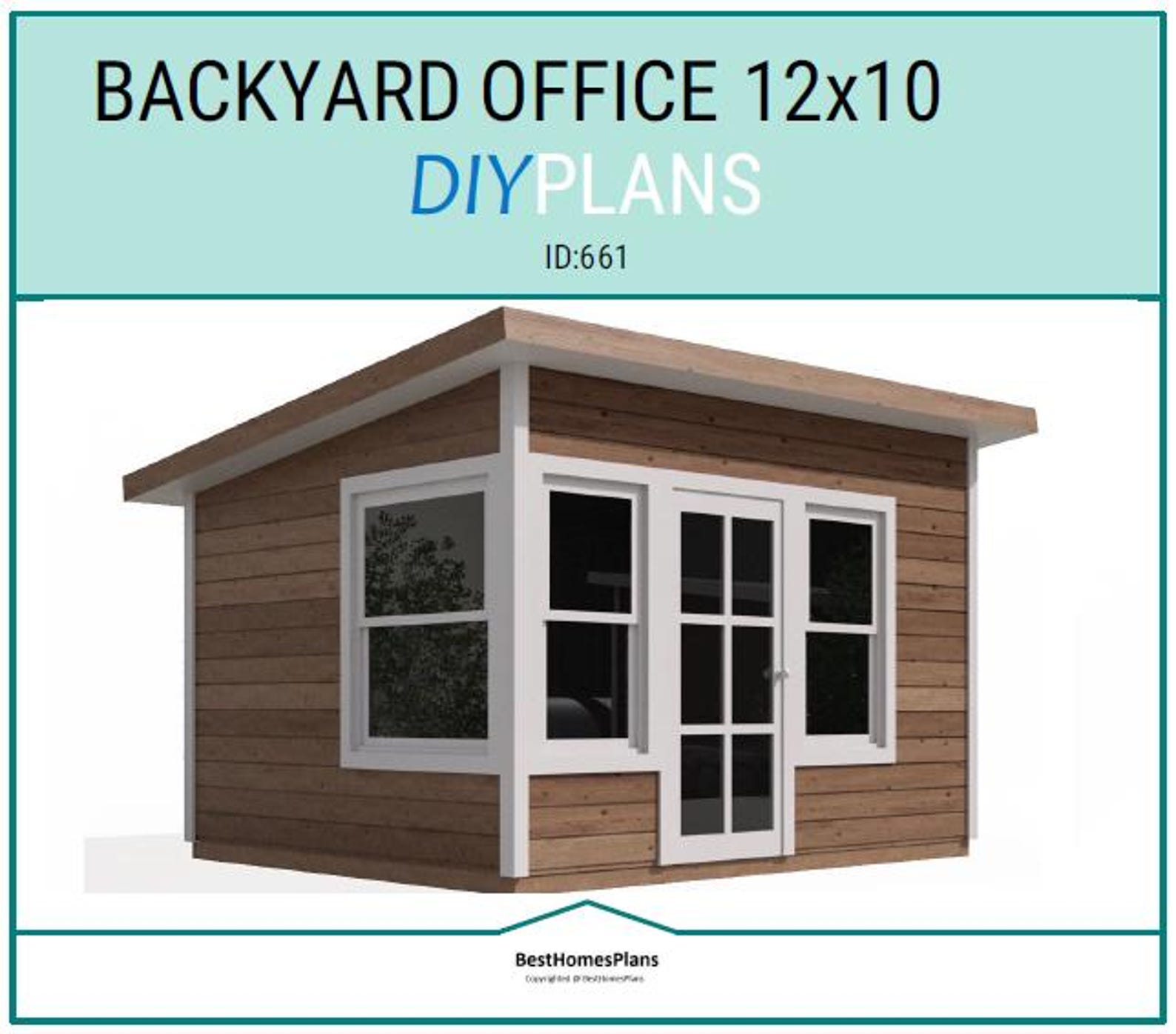 12x10 Backyard Office Plans and Build Guide | DIY Woodworking ...