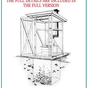 Backyard Outhouse Outdoor Composting Toilet Shed DIY Plans 4x6, Garden ...