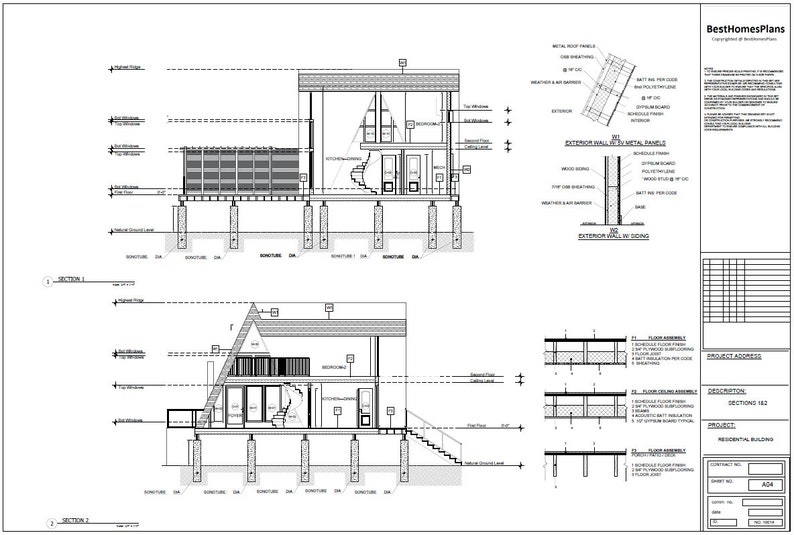 A-frame Cabin 2 Bedrooms, 1 Bathroom Architecture Build Plans, 921SF ...