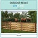 Wooden Outdoor Fence – DIY Blueprints, Step-by-step Woodworking Guide ...