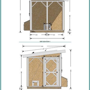 Large Chicken Coop Plans, Hen House With Run, 24-32 Chickens (DIY PDF ...