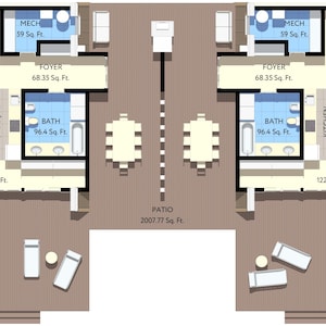 Double A-frame, 4 Bedrooms, 4 Bathroom House Architecture Build Plans ...