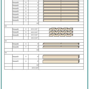 Wooden Outdoor Fence – DIY Blueprints, Step-by-step Woodworking Guide ...