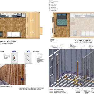 DIY Cabin Loft Build Plans 13'x31' Tiny House, 372SF Living Area Home ...