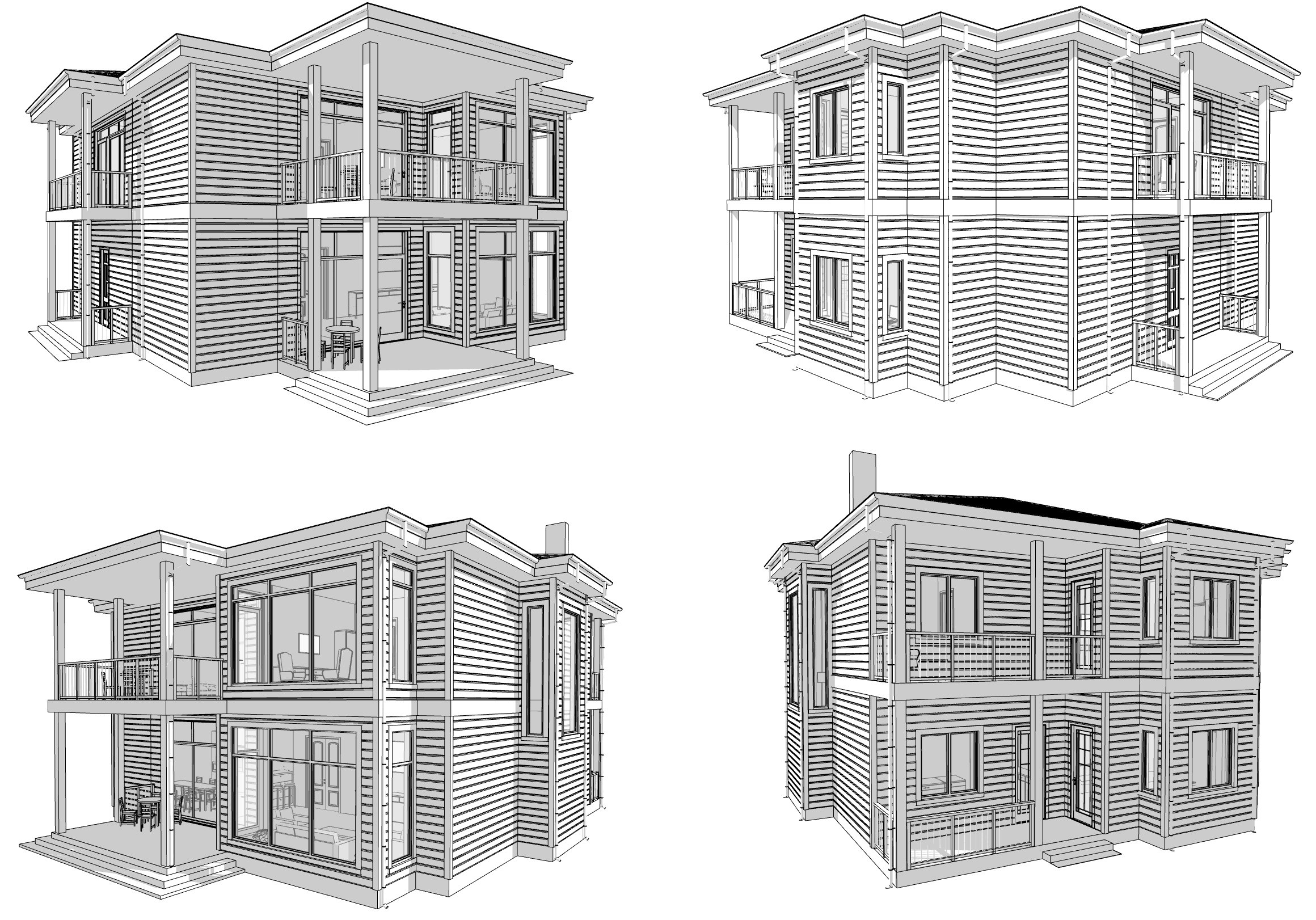 Modern House 5-bedrooms, 5-bathrooms, 2923SF Living Area (49-pages ...