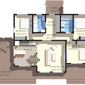 Cozy Charming Backyard Cabin 3-bed, 1-bath, 1147SF Living Area 37-pages ...