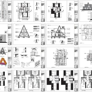 Luxury A-frame Cabin Plans 4 Bedrooms, 2.5 Bathrooms Architecture Build ...