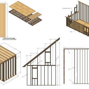 DIY Cabin Loft Build Plans 13'x31' Tiny House, 372SF Living Area Home ...