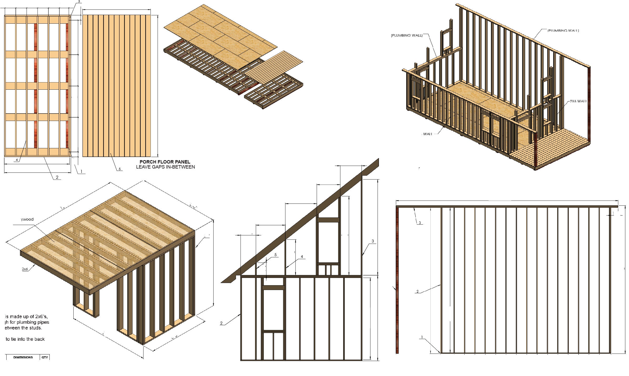 DIY Cabin Loft Build Plans 13'x31' Tiny House, 372SF Living Area Home ...