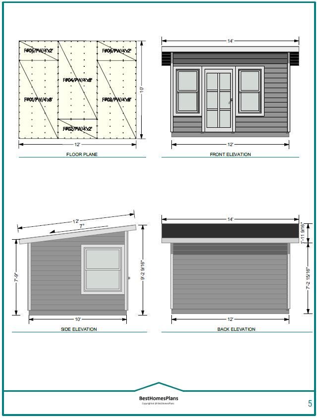 12x10 Backyard Office Plans and Build Guide | DIY Woodworking ...