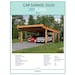 20'x20' 2 Cars Carport Garage Plans and Build Guide | DIY Woodworking ...
