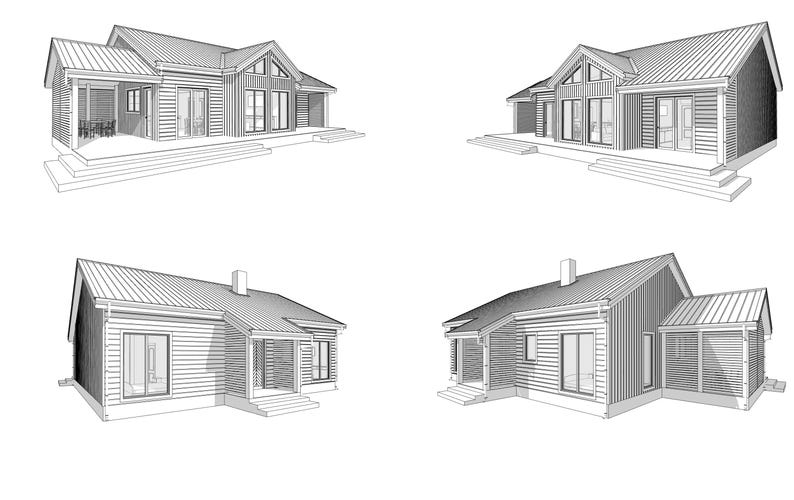 Cozy Charming Backyard Cabin 3-bed, 1-bath, 1147SF Living Area 37-pages ...