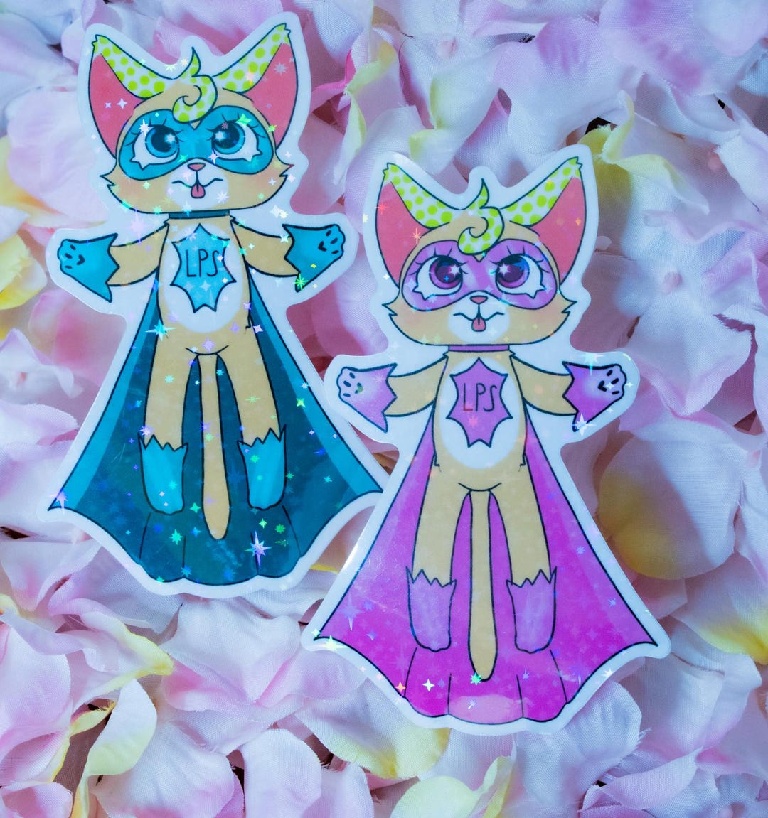 Littlest Pet Shop Comic Con Cat Stickers - Etsy