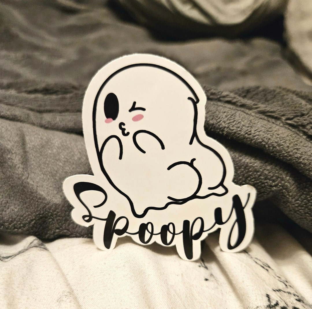 Spoopy Ghost Booty Sticker - Etsy