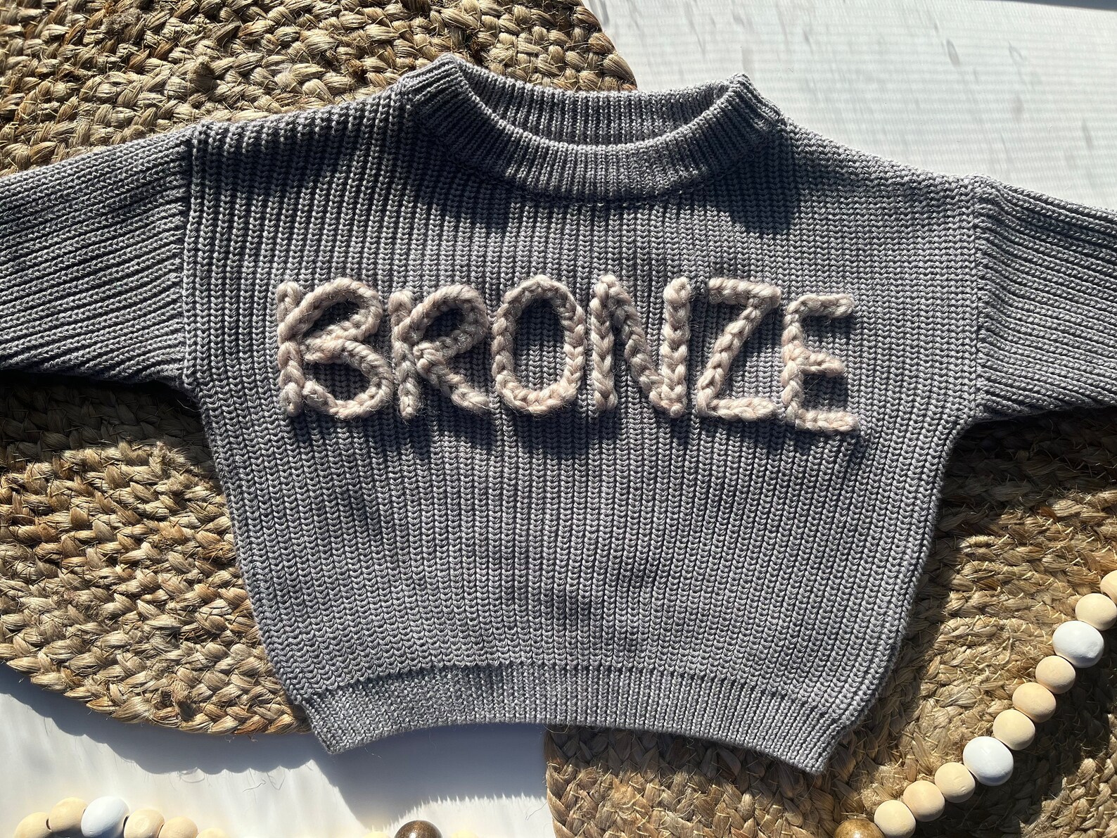 Hand Embroidered Custom Name Sweater - Etsy