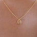 Elegant 18K Gold Dipped Sterling Silver CZ Initial r Necklace Letter r ...