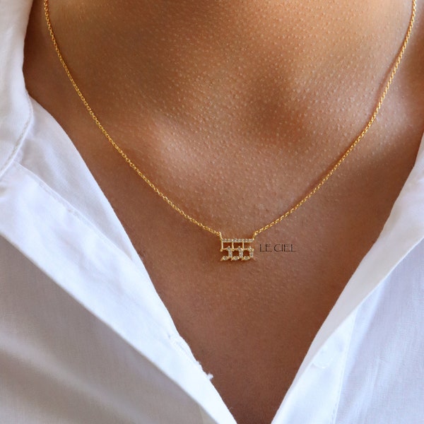 555 Necklace - Etsy