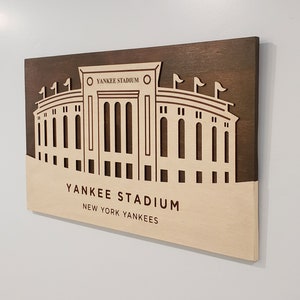 Yankee Stadium Wood Art for Office or Man Cave, New York Yankees Fan ...