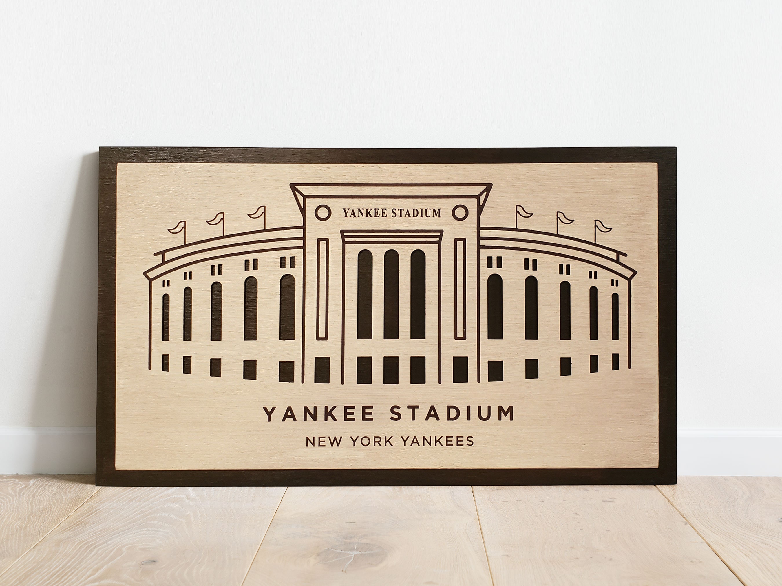 Yankee Stadium Wood Carved Wall Art, New York Yankees MLB Fan Gift for ...