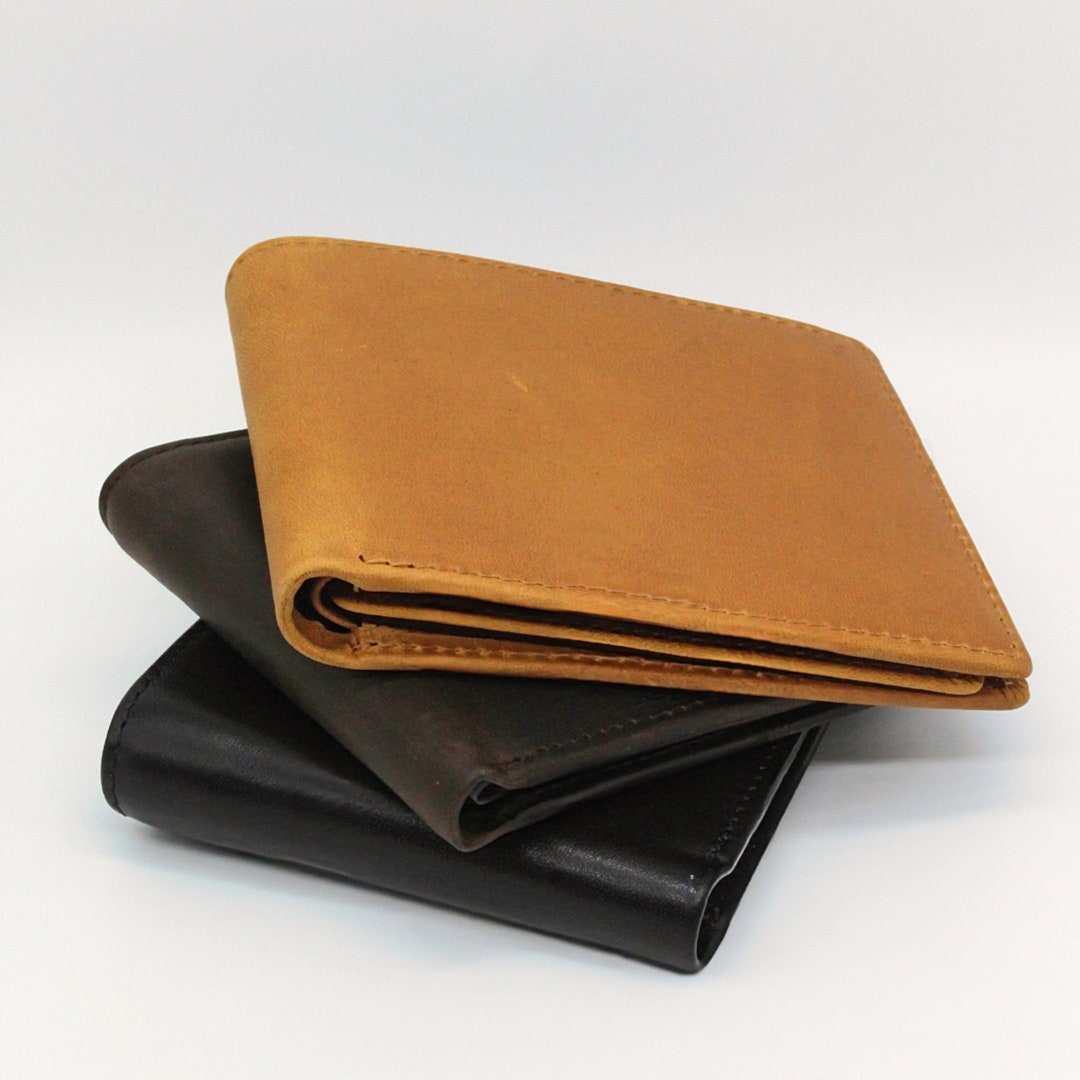 Elegant Custom Leather Wallet RFID Protection - Personalize Engrave ...